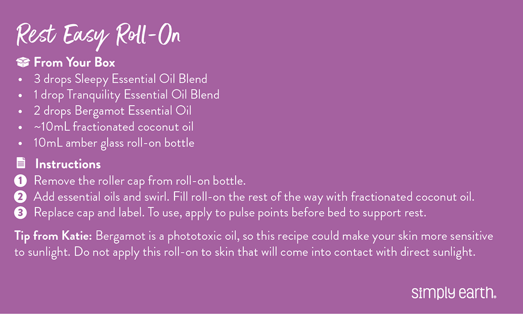 Simply EarthShop | Recipes | Rest Easy Roll On Recipe