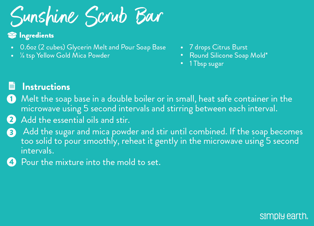 Simply EarthShop | Recipes | Sunshine Scrub Bar Recipe