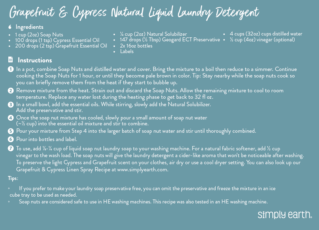 Simply EarthShop | Recipes | Grapefruit And Cypress Natural Liquid ...