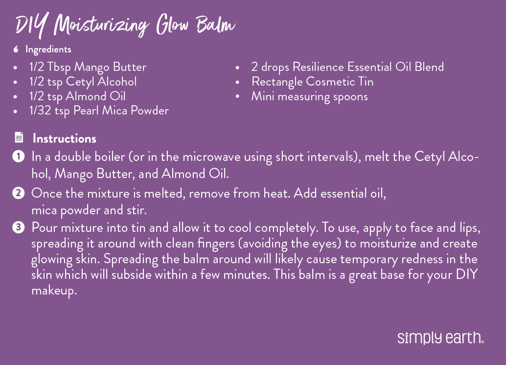 Simply EarthShop | Recipes | Diy Moisturizing Glow Balm Recipe