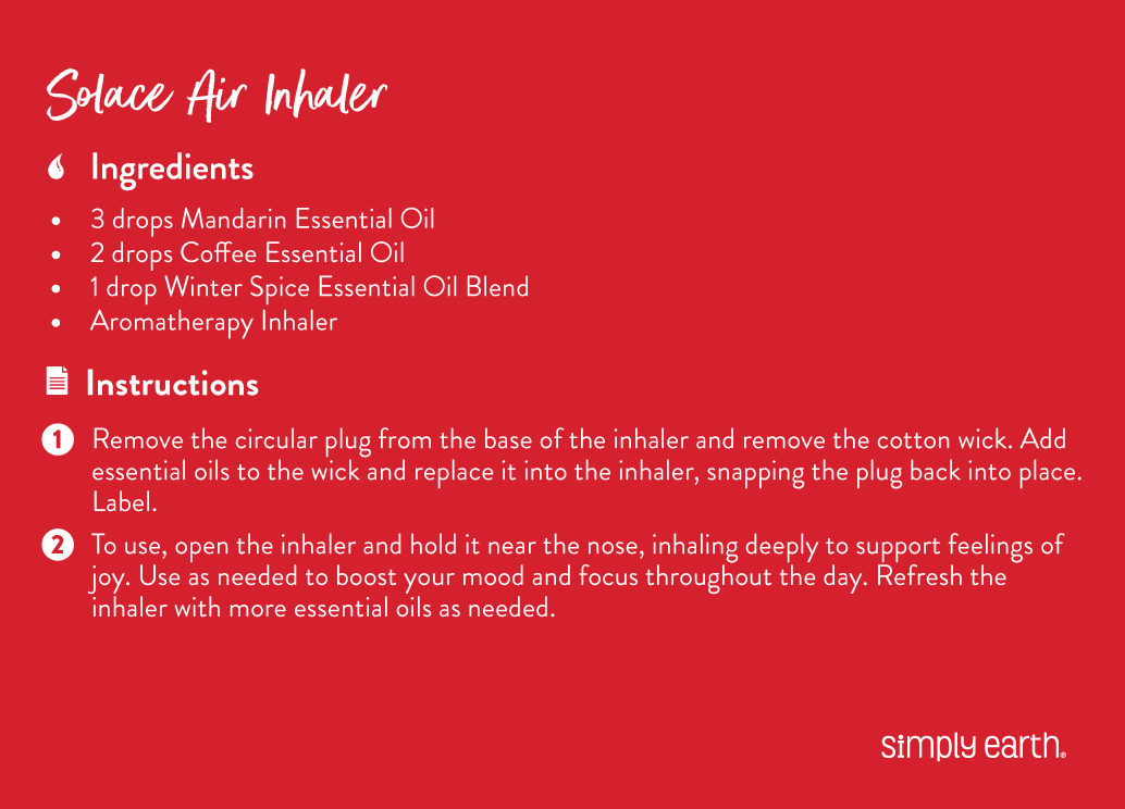Simply EarthShop | Recipes | Solace Air Inhaler Recipe